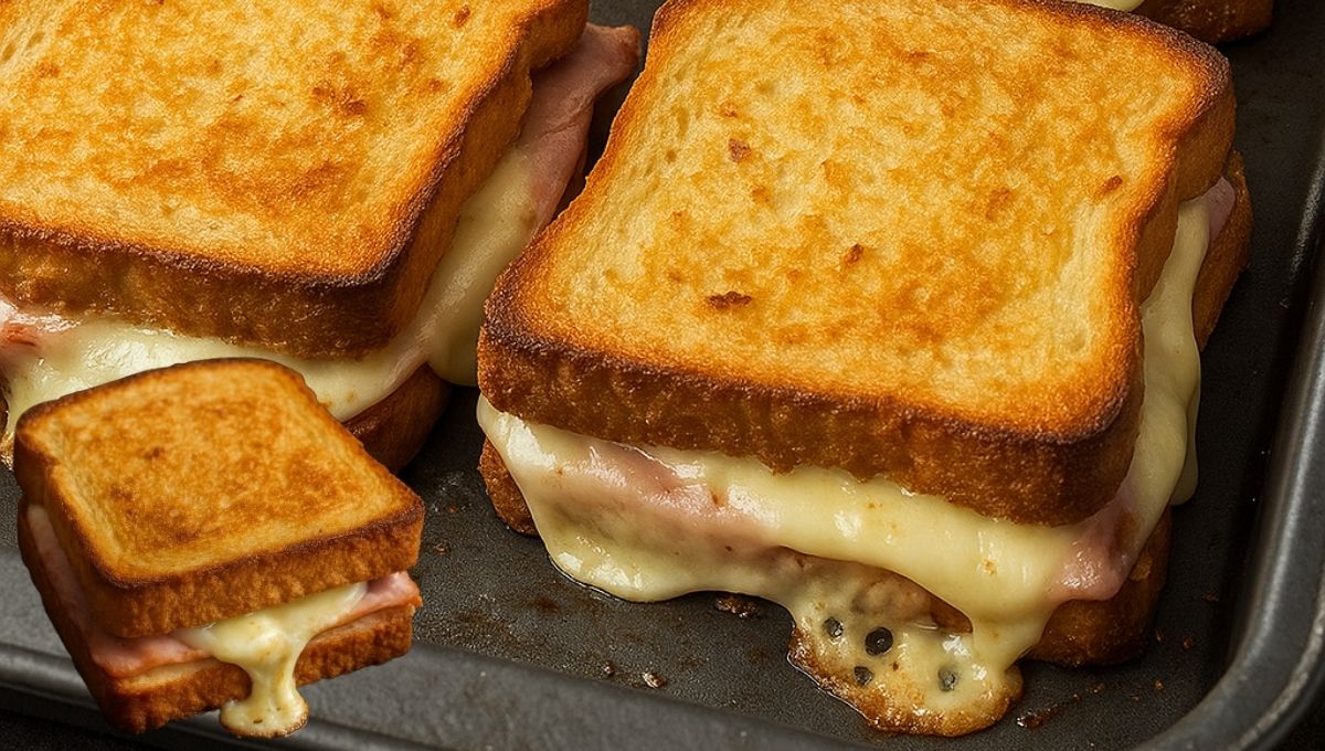 Grilled Ham and Cheese Sandwich with Mayo – Easy, Creamy, em 10 minutes