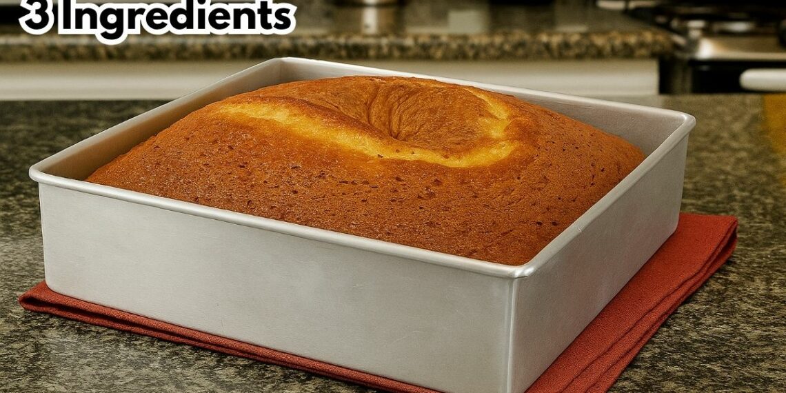 3-ingredient Blender Cake – Quick and Fluffy in just 30 Minutes